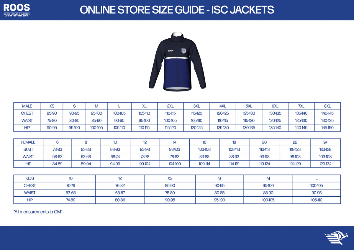 Unisex Roos ISC Wet Weather Jacket – The Mighty Roos Store