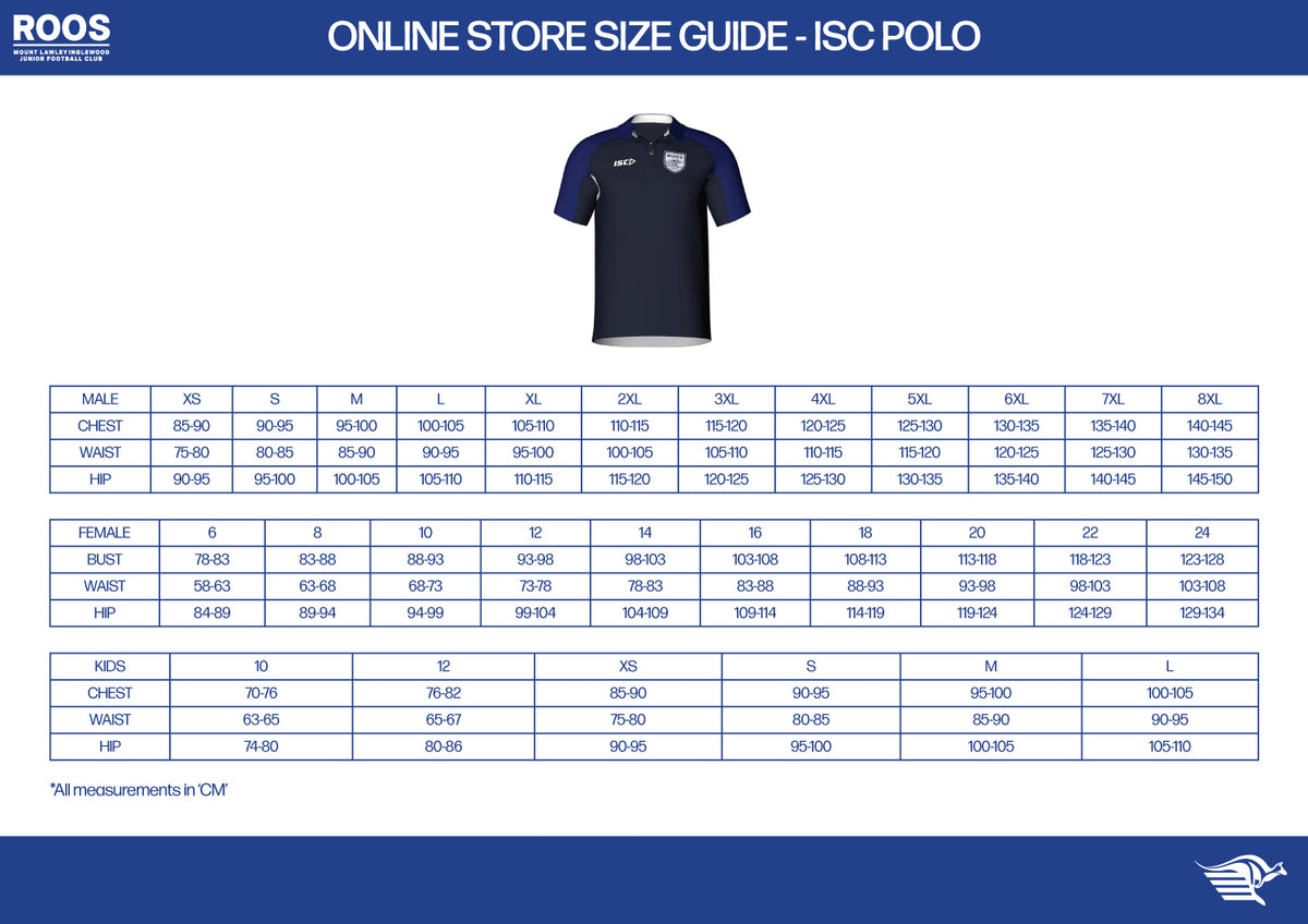 Unisex Roos ISC Polo – The Mighty Roos Store